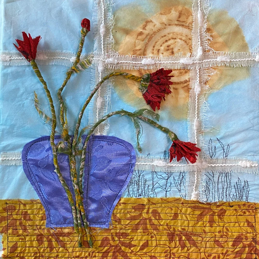 Artistic Fusion: Ecoprints and Fabric Collage — carol ann webster