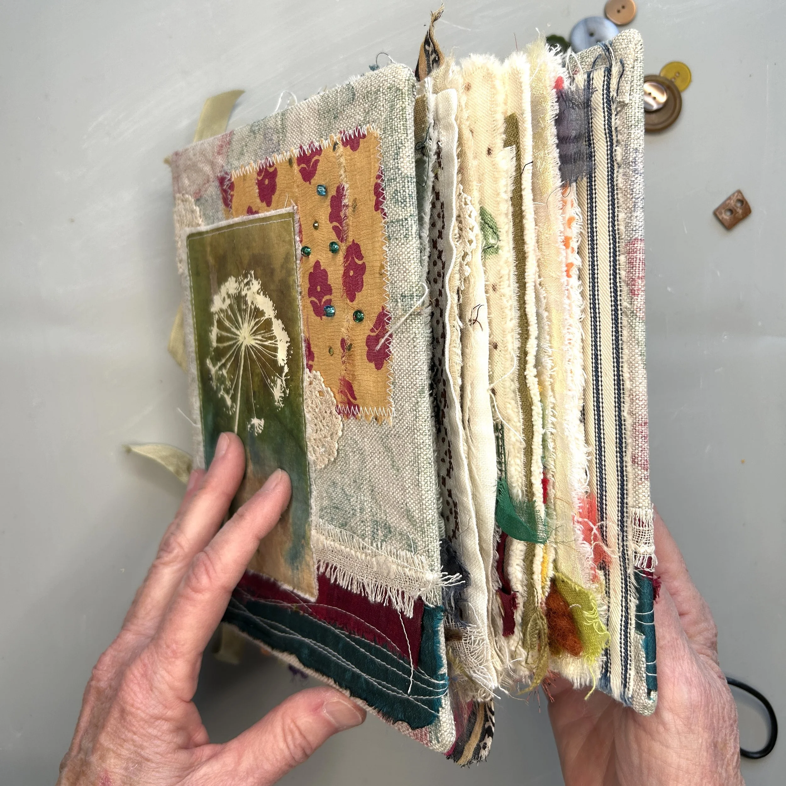 Why I Love a Textile-Page Art Journal — carol ann webster