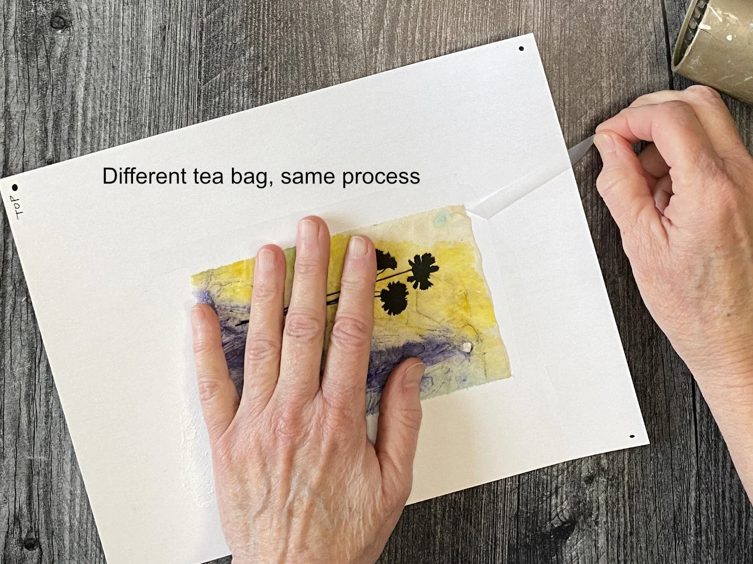 How to Add a Digital Image to a Tea Bag — carol ann webster