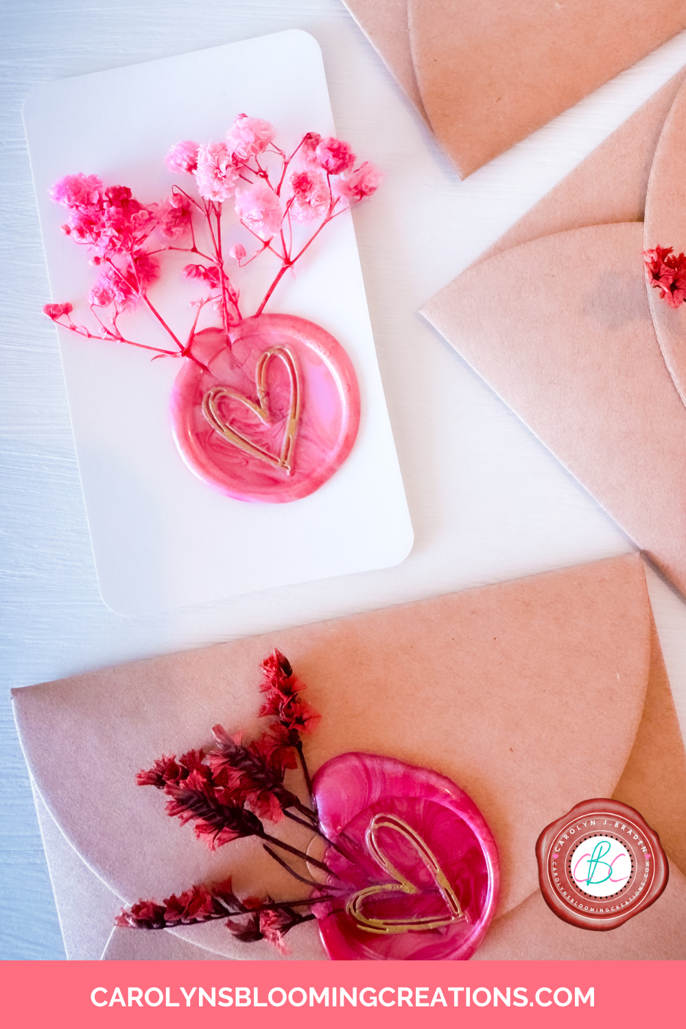 How to Make Dried Flower and Wax Sealed Valentines — DIY Home ...