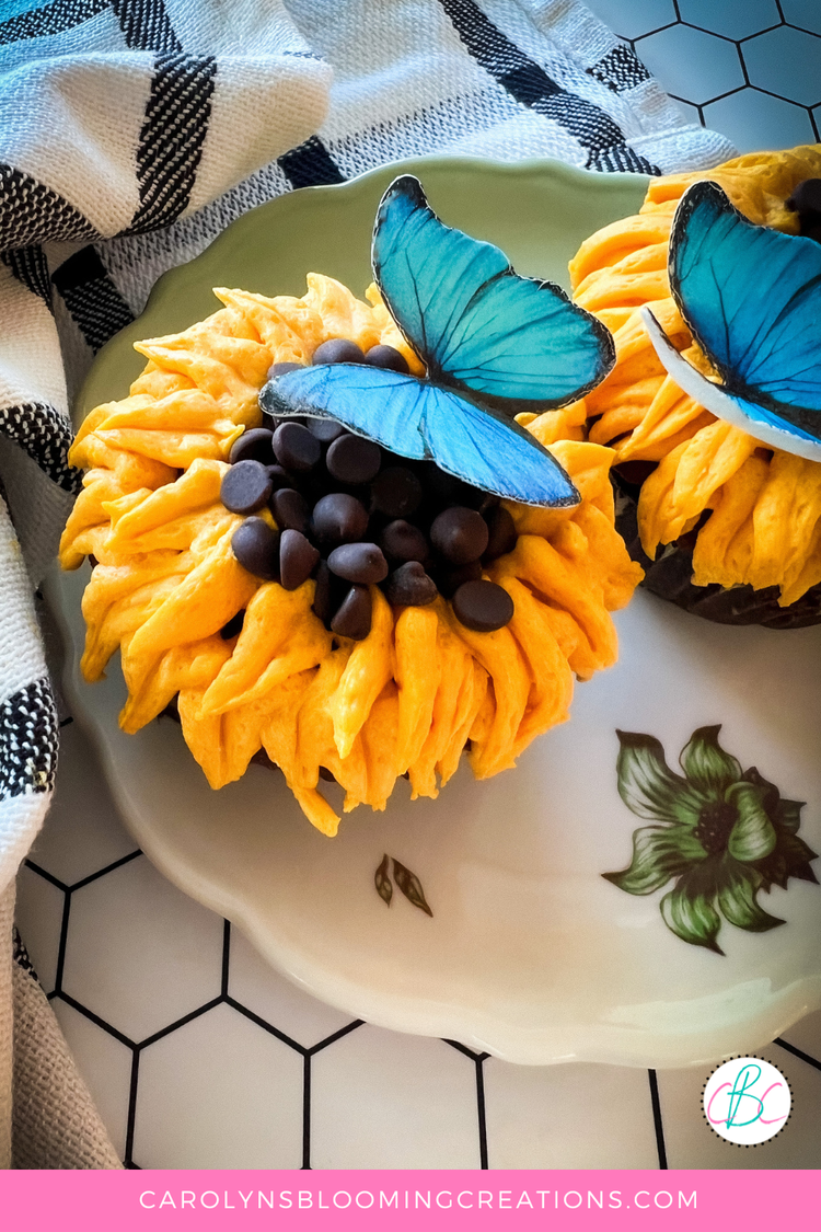 Vincent van Gogh Sunflowers Cupcakes — DIY Home Improvements Carolyn's ...