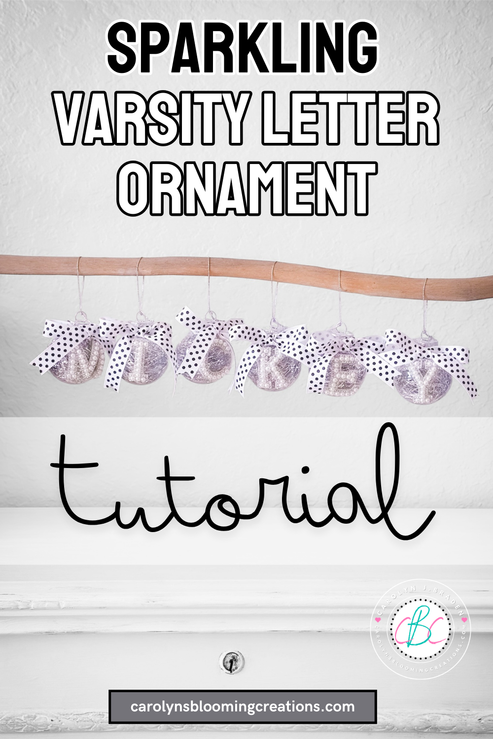 How to Make a Varsity Letter Ornament in 10 Minutes — DIY Home ...