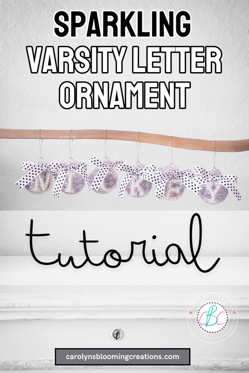 How to Make a Varsity Letter Ornament in 10 Minutes — DIY Home ...