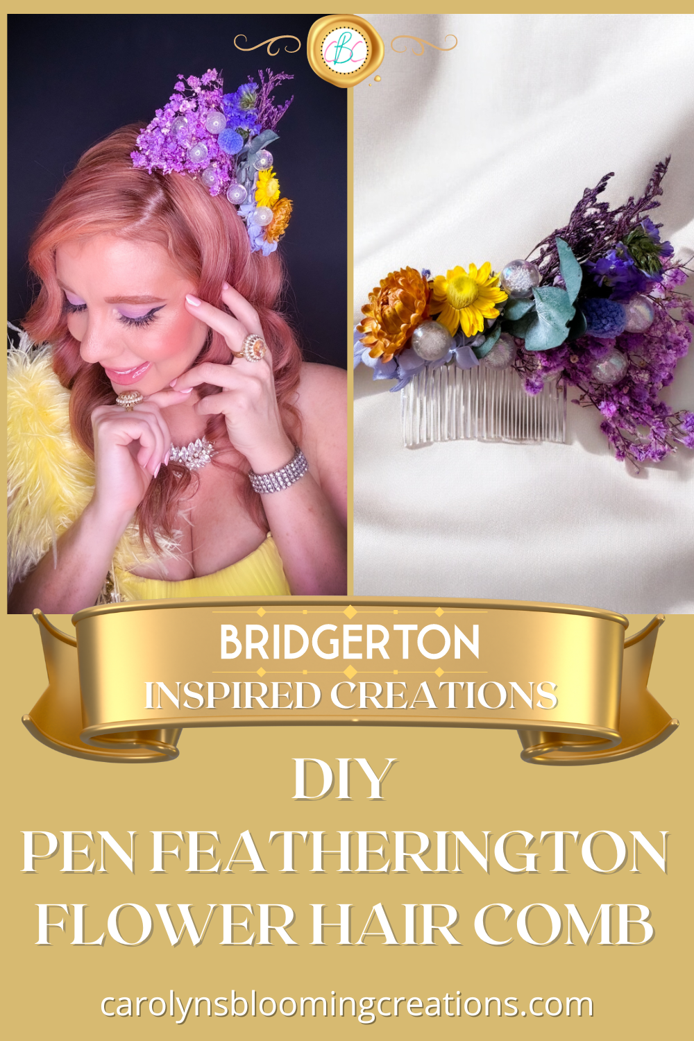 DIY Pen Featherington Hair Comb Bridgerton Inspired Creation — DIY Home ...