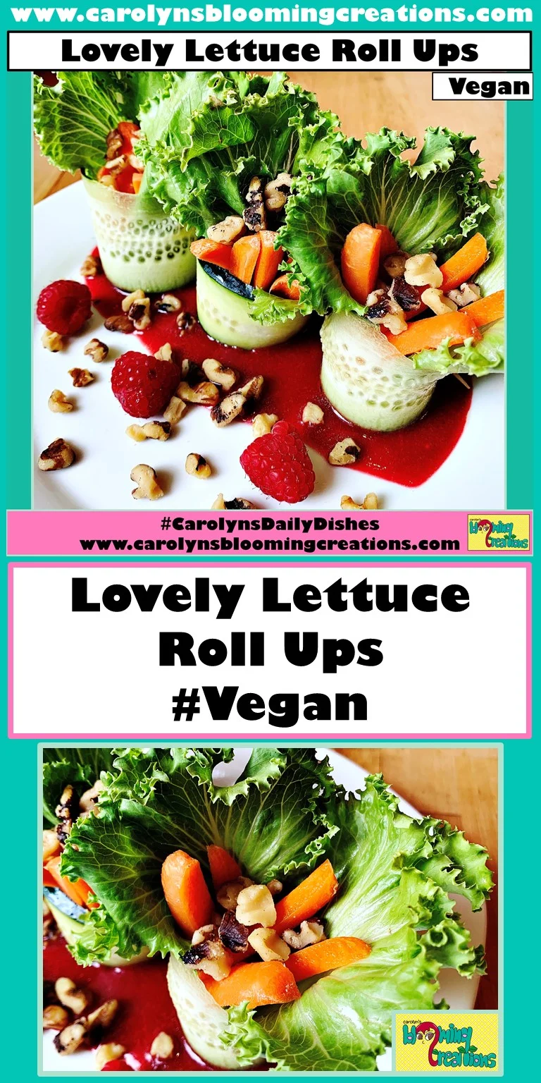 Lovely Lettuce Roll Ups #Vegan — DIY Home Improvements Carolyn's ...