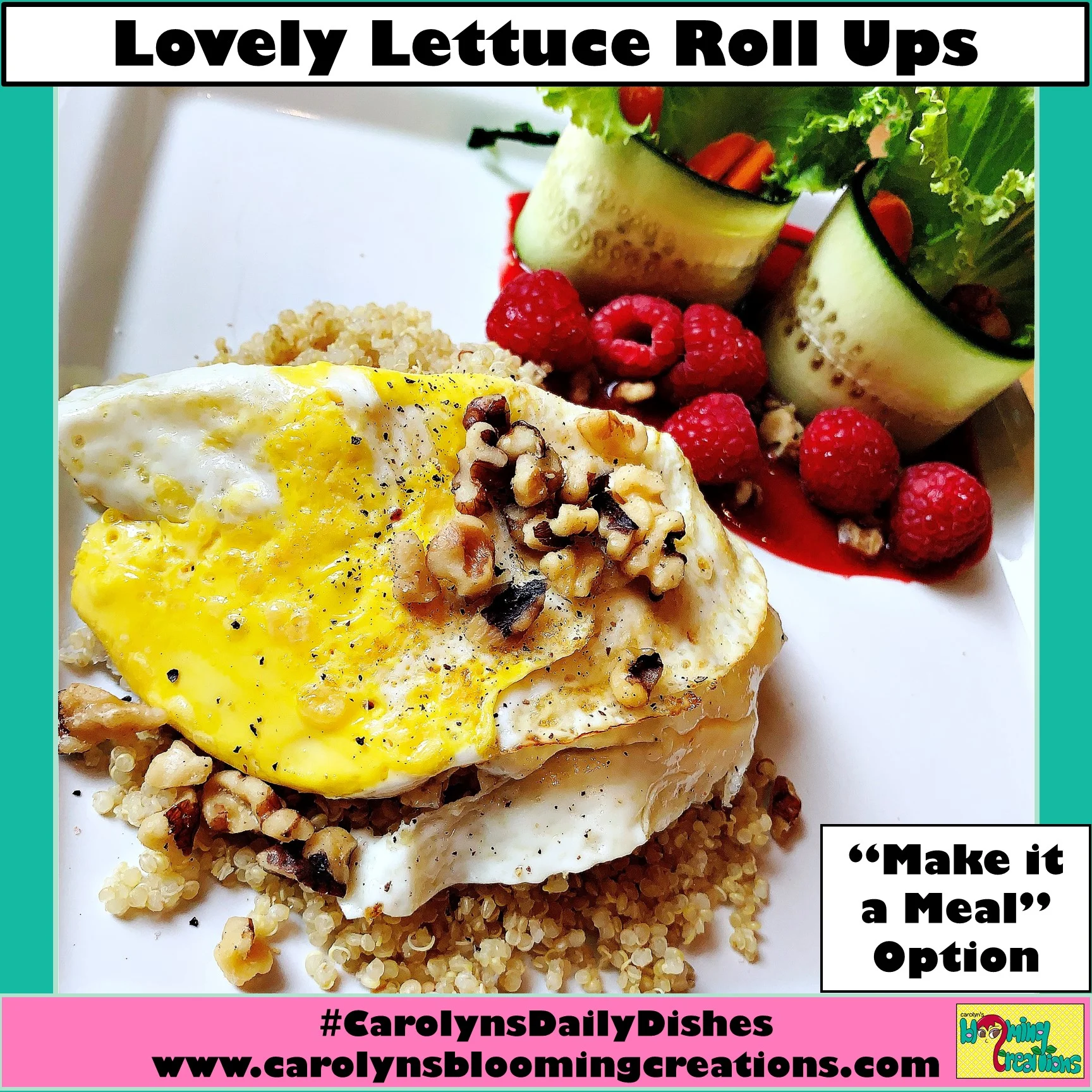 Lovely Lettuce Roll Ups #Vegan — DIY Home Improvements Carolyn's ...