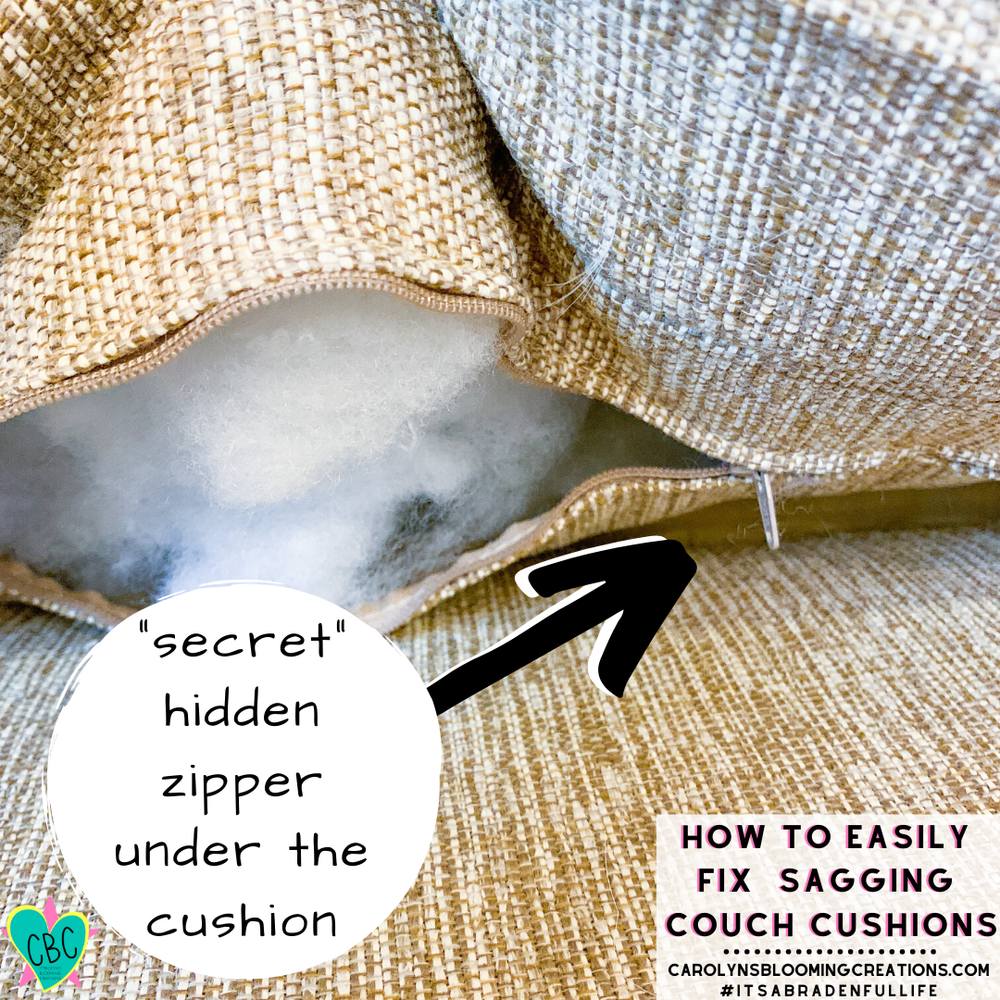 DIY Sagging Couch Cushion Hack #ItsaBradenfulLife — DIY Home ...