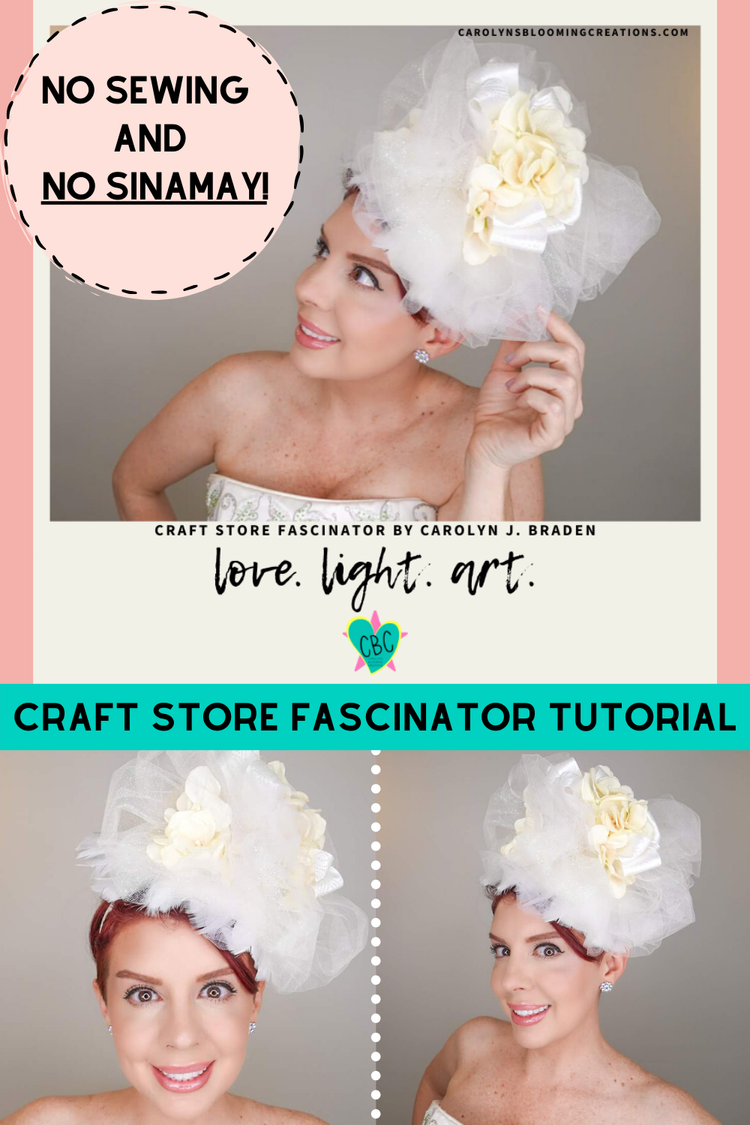How to Make a No-Sew Craft Store Tulle Fascinator by Carolyn J. Braden ...