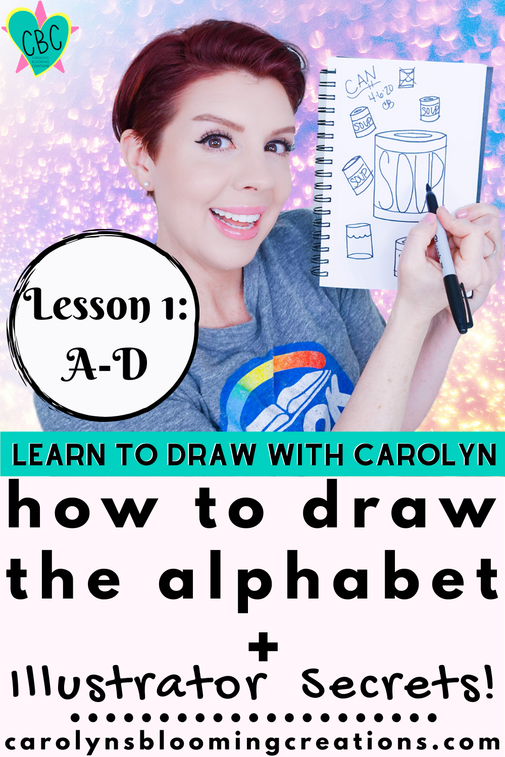 How to Draw the Alphabet: Drawing for Beginners Lesson 1 — DIY Home ...