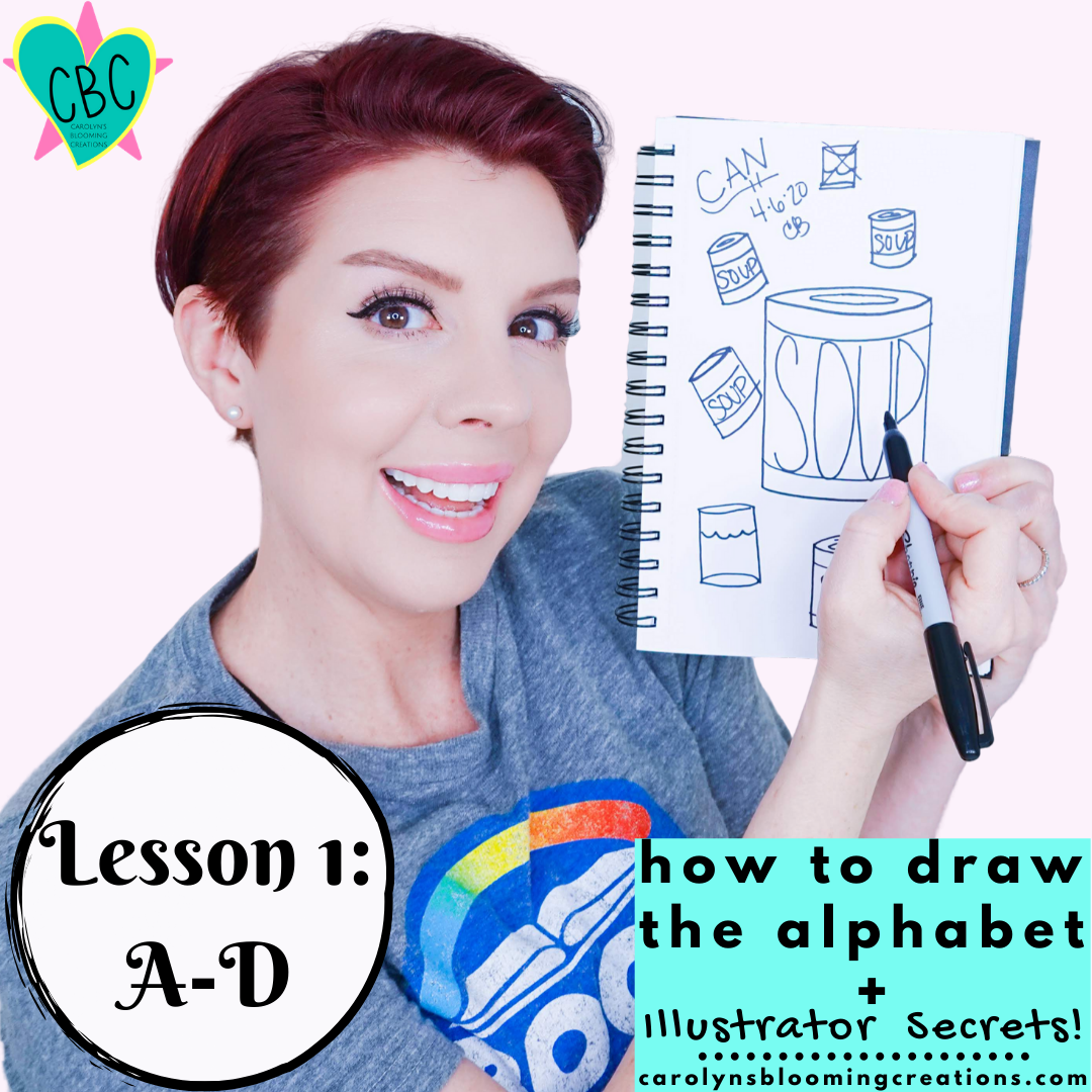 How to Draw the Alphabet: Drawing for Beginners Lesson 1 — DIY Home ...