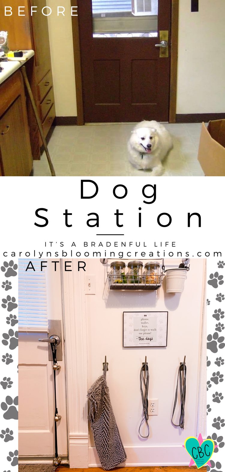 How to Make a Dog Station + FREE PRINTABLES — DIY Home Improvements ...