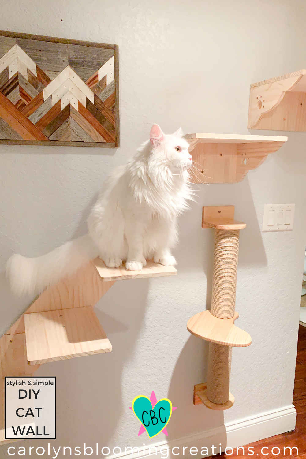 How to Make a Stylish and Simple Cat Wall DIY — DIY Home Improvements ...