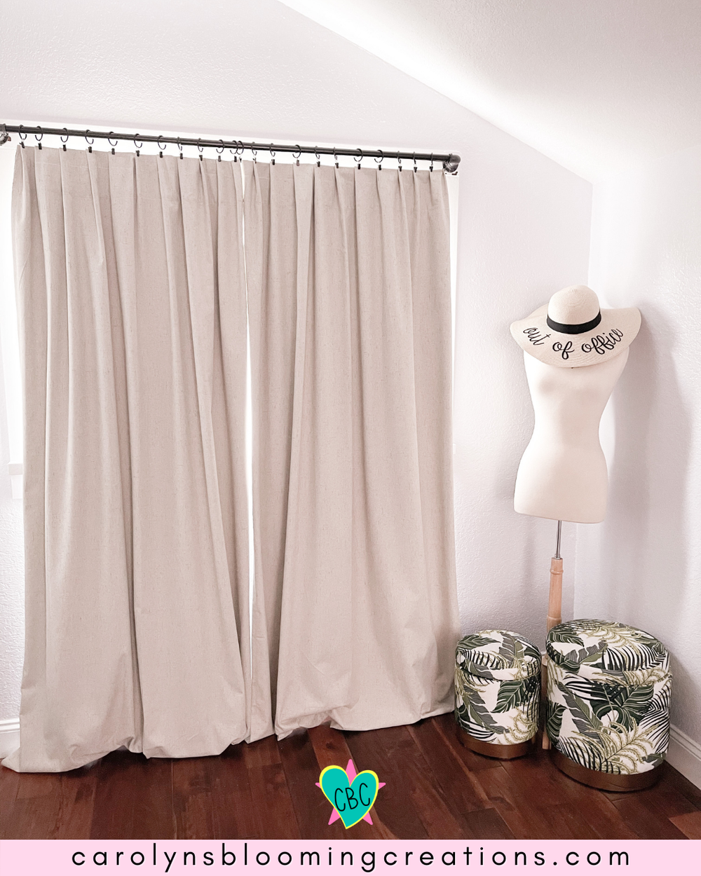 How to Fake a Pleated Curtain With No Sewing Required — DIY Home ...