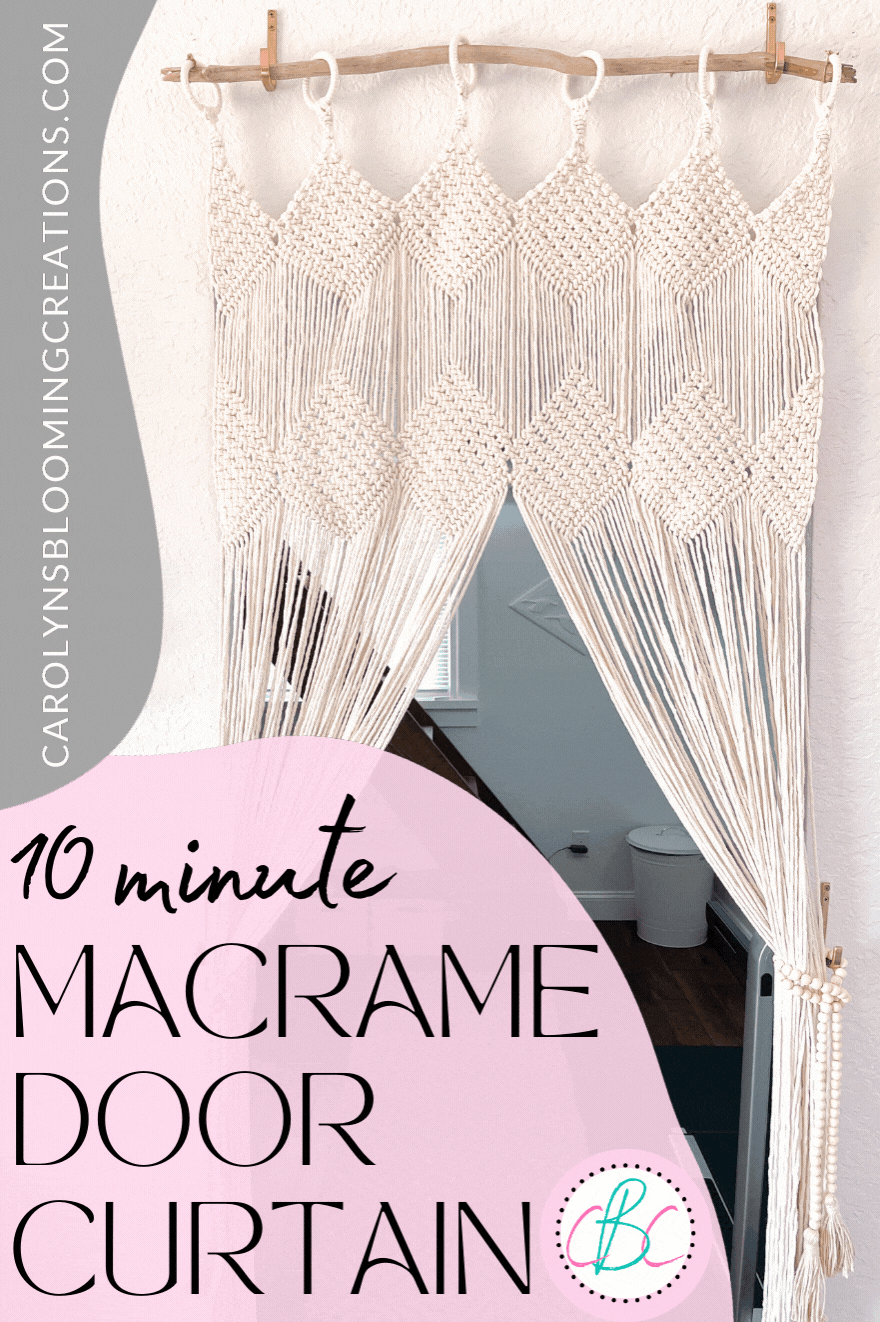How to Create a Macrame Door Curtain in 10 Minutes — DIY Home ...