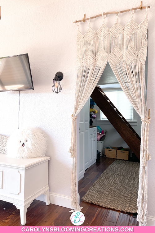 How to Create a Macrame Door Curtain in 10 Minutes — DIY Home ...