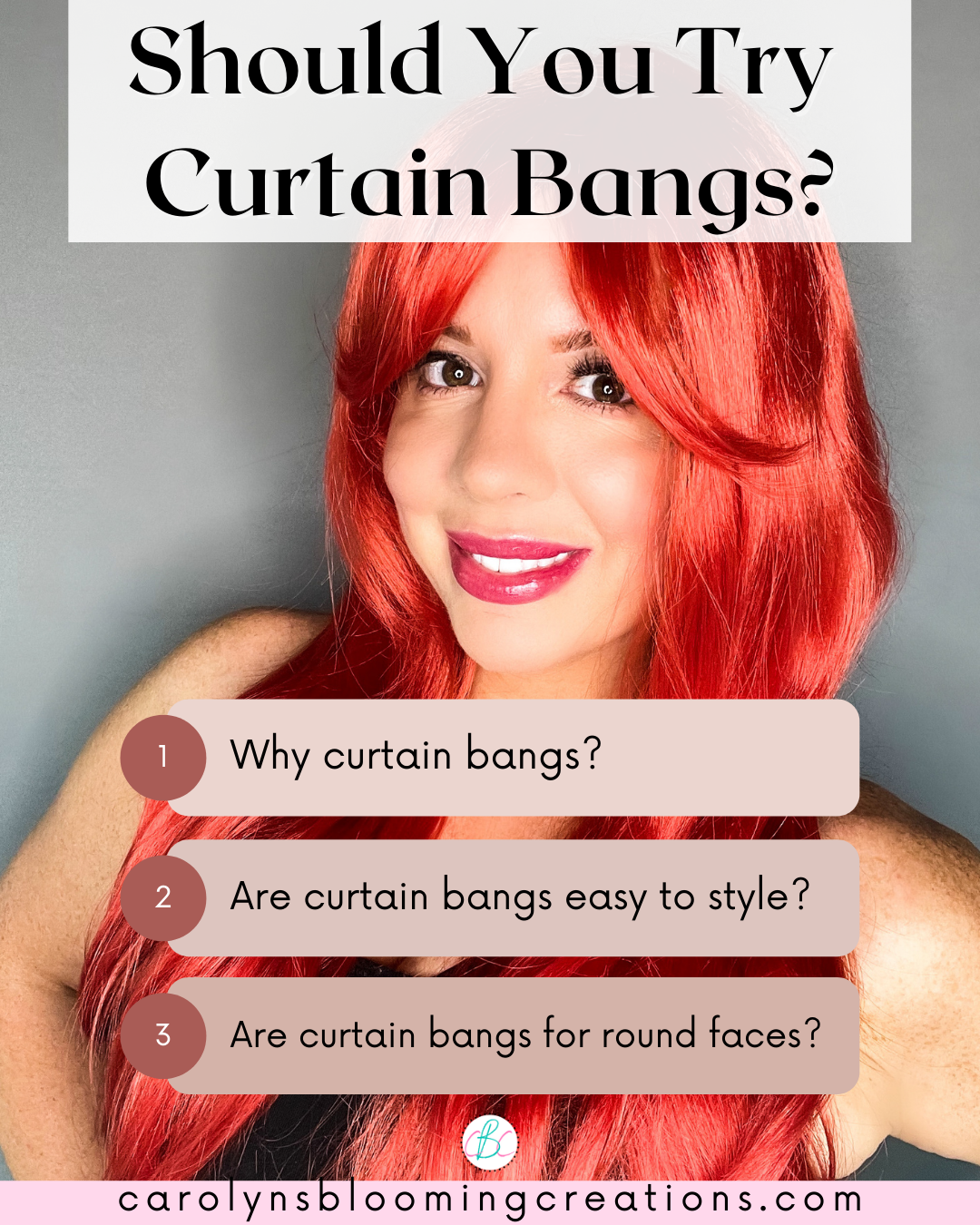 Should You Try Curtain Bangs? — DIY Home Improvements Carolyn's ...