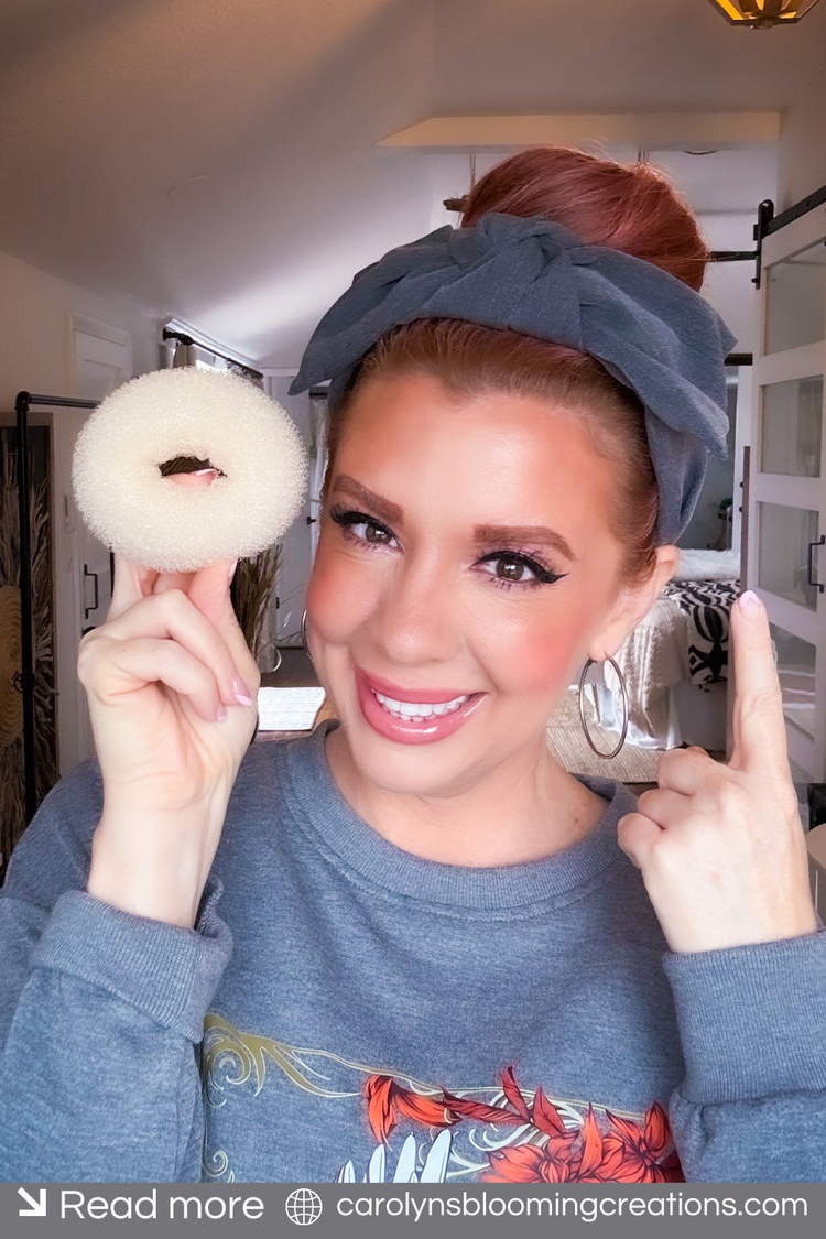 How to Create Easy Bun Hairstyles with a Sponge Bun Maker — DIY Home ...