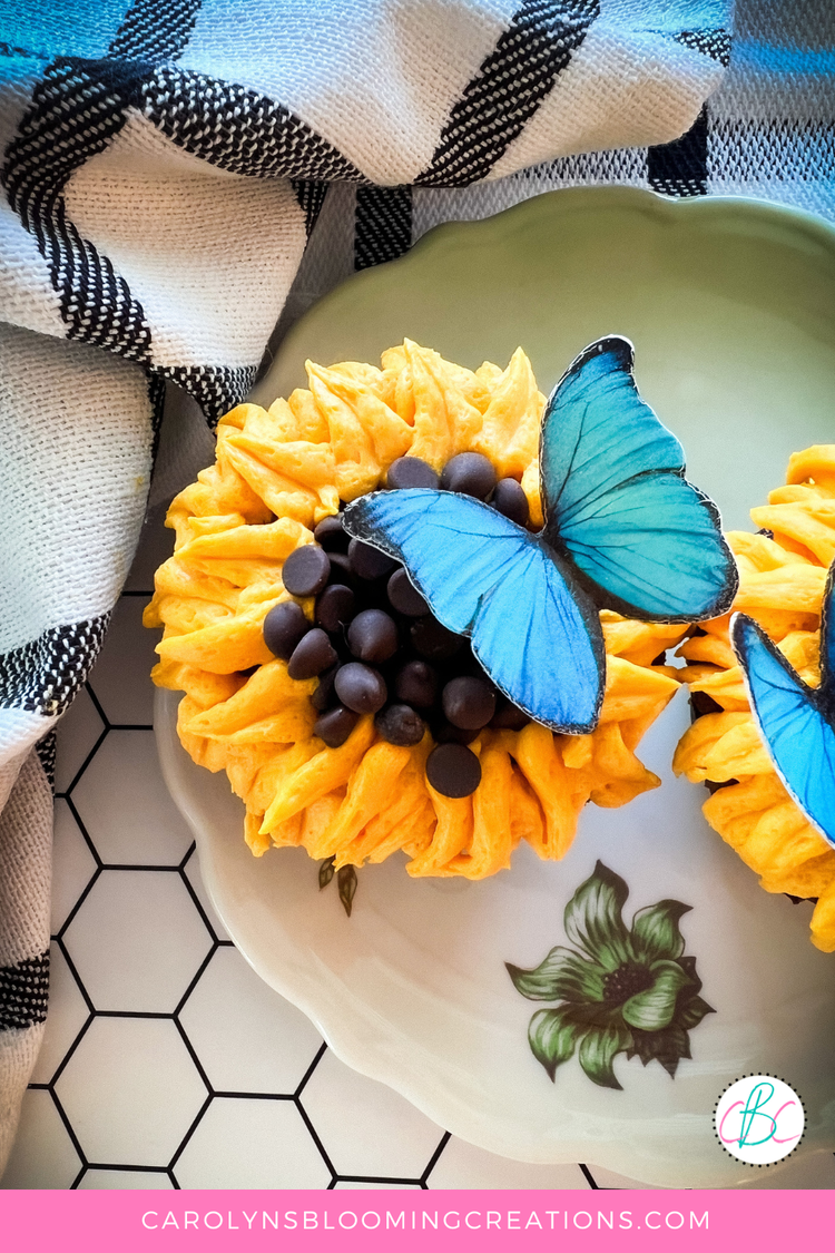 Vincent van Gogh Sunflowers Cupcakes — DIY Home Improvements Carolyn's ...