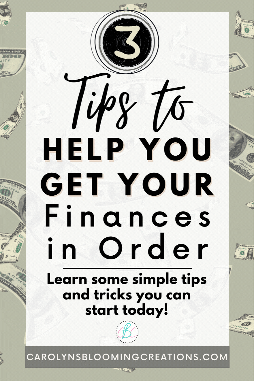 3 Tips to Help You Get Your Finances in Order — DIY Home Improvements ...