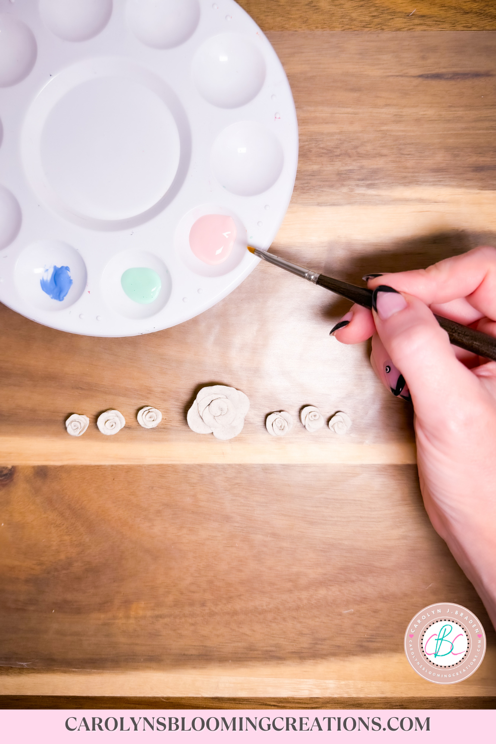 How to Make Bread Dough Roses for Claw Clips and Other Crafts — DIY ...