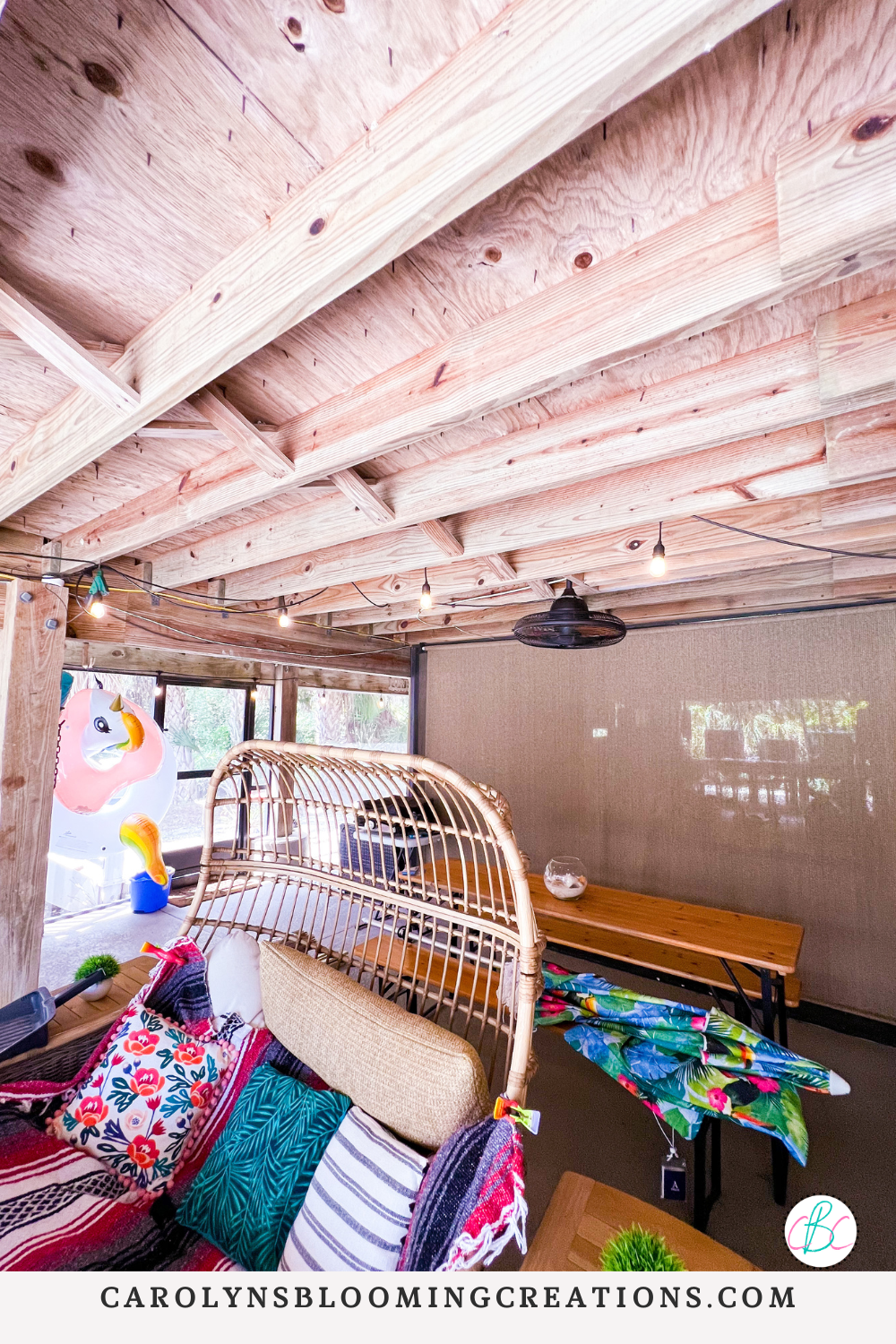 How To Hide Ugly Ceilings With Reed Fencing — DIY Home Improvements ...