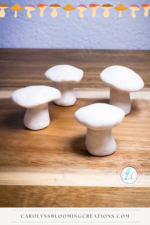 How to Make Air Dry Bread Clay Mushroom Ornaments — DIY Home ...