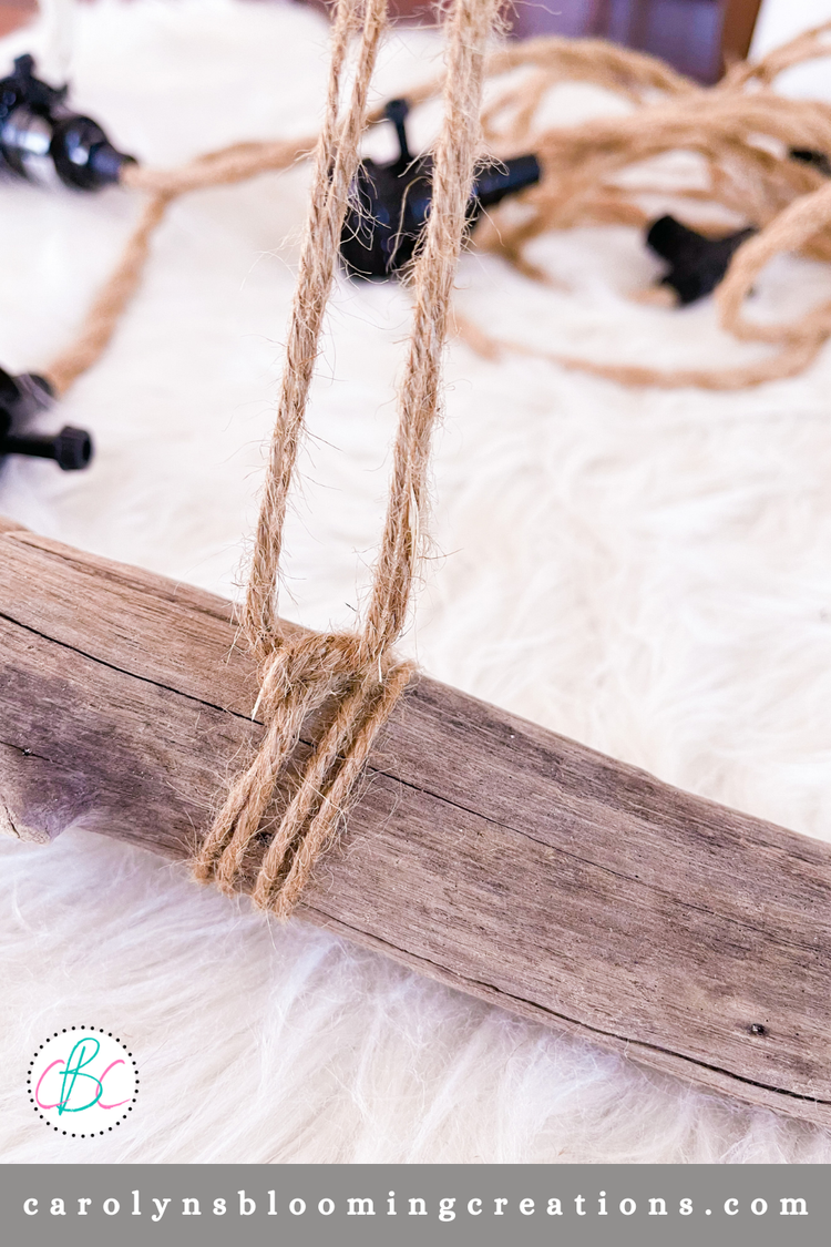 How to Make a Driftwood and Rope Pendant Light — DIY Home Improvements ...