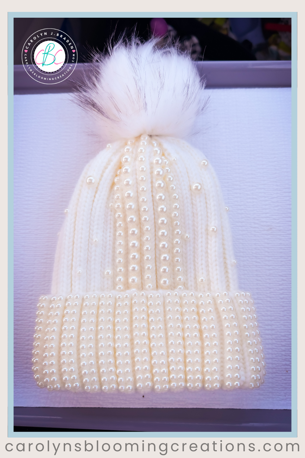 How to Create a Winter Bling Beanie Hat — DIY Home Improvements Carolyn ...