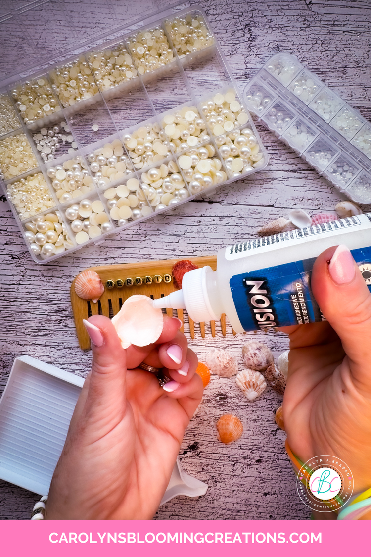 How to Make a Mermaid Seashell Comb for Beachy Hair Days — DIY Home ...