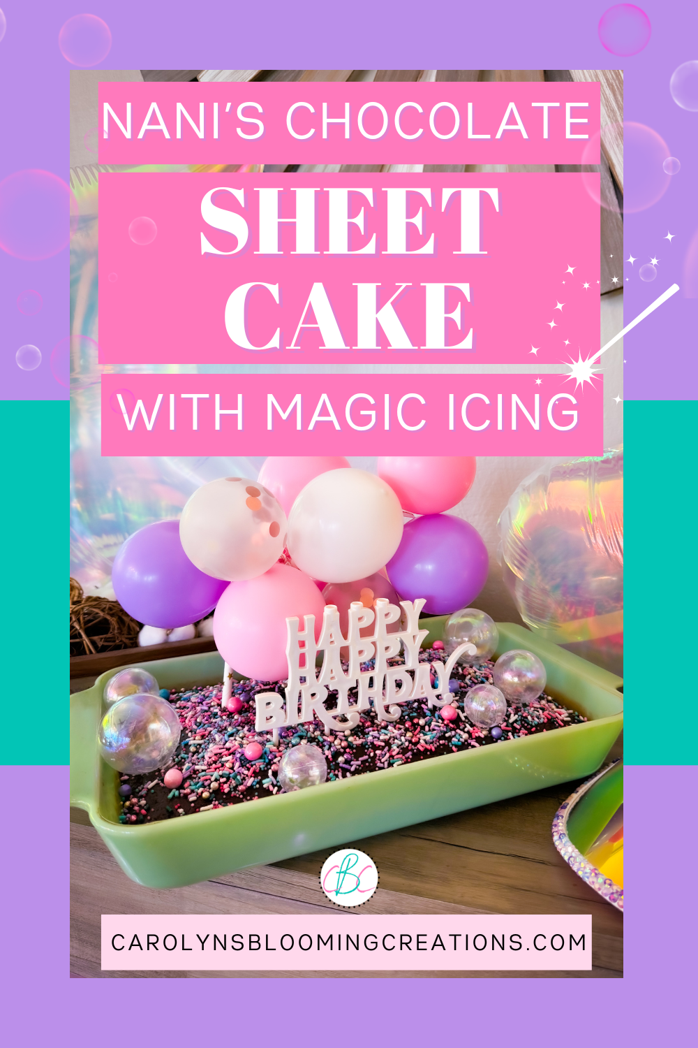 Nani’s Chocolate Sheet Cake with Magic Icing Recipe — DIY Home ...