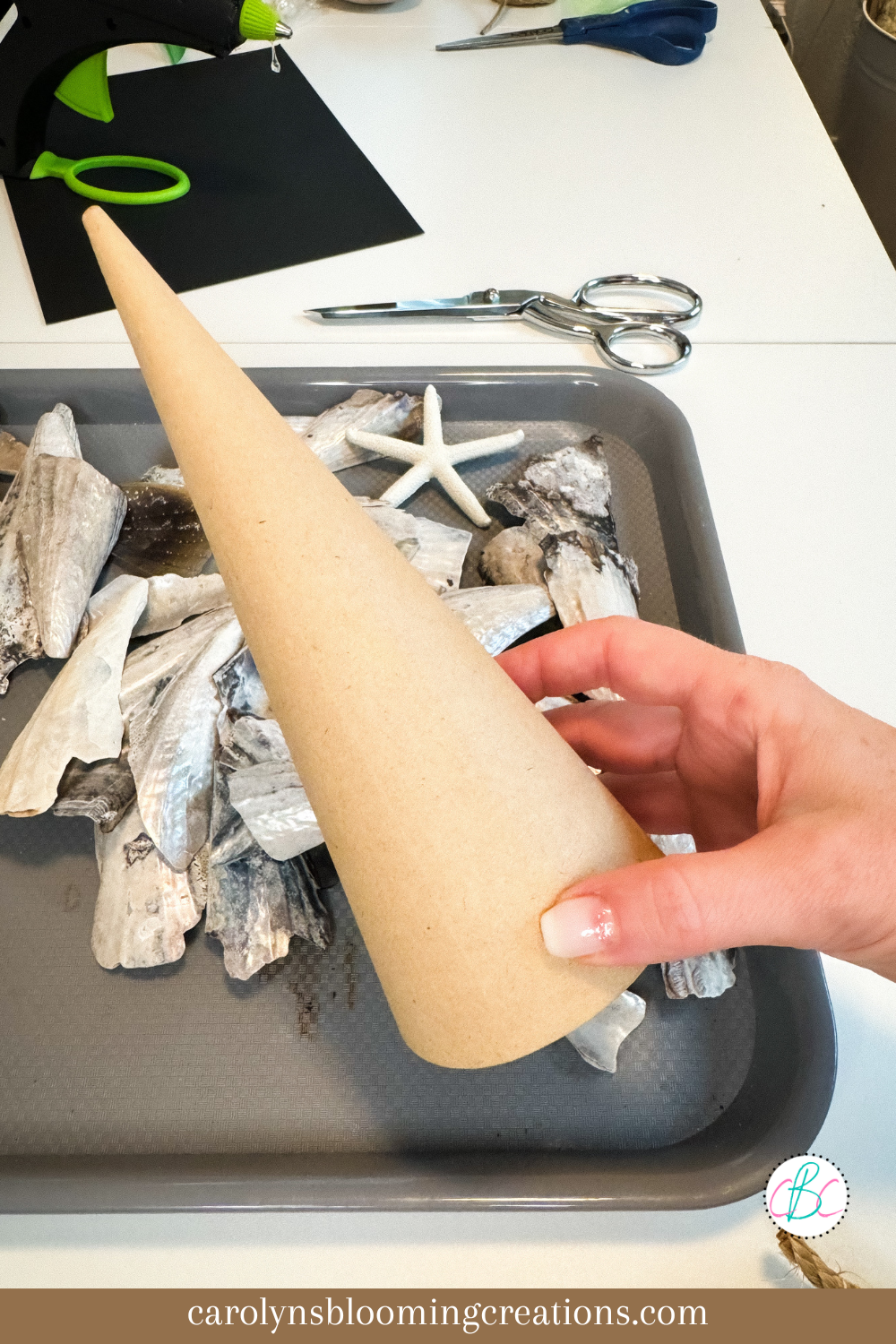How To Make a Seashell Christmas Tree — DIY Home Improvements Carolyn's ...