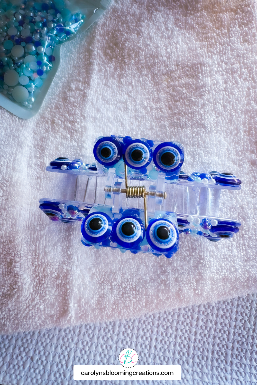 Evil Eye Claw Clip + Simple Travel Craft Ideas — DIY Home Improvements ...