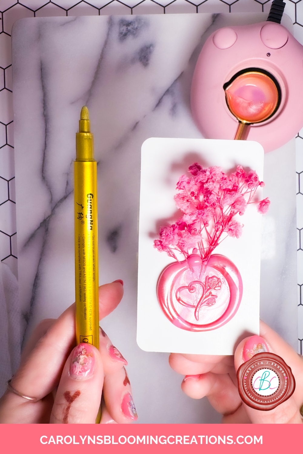 How to Make Dried Flower and Wax Sealed Valentines — DIY Home ...
