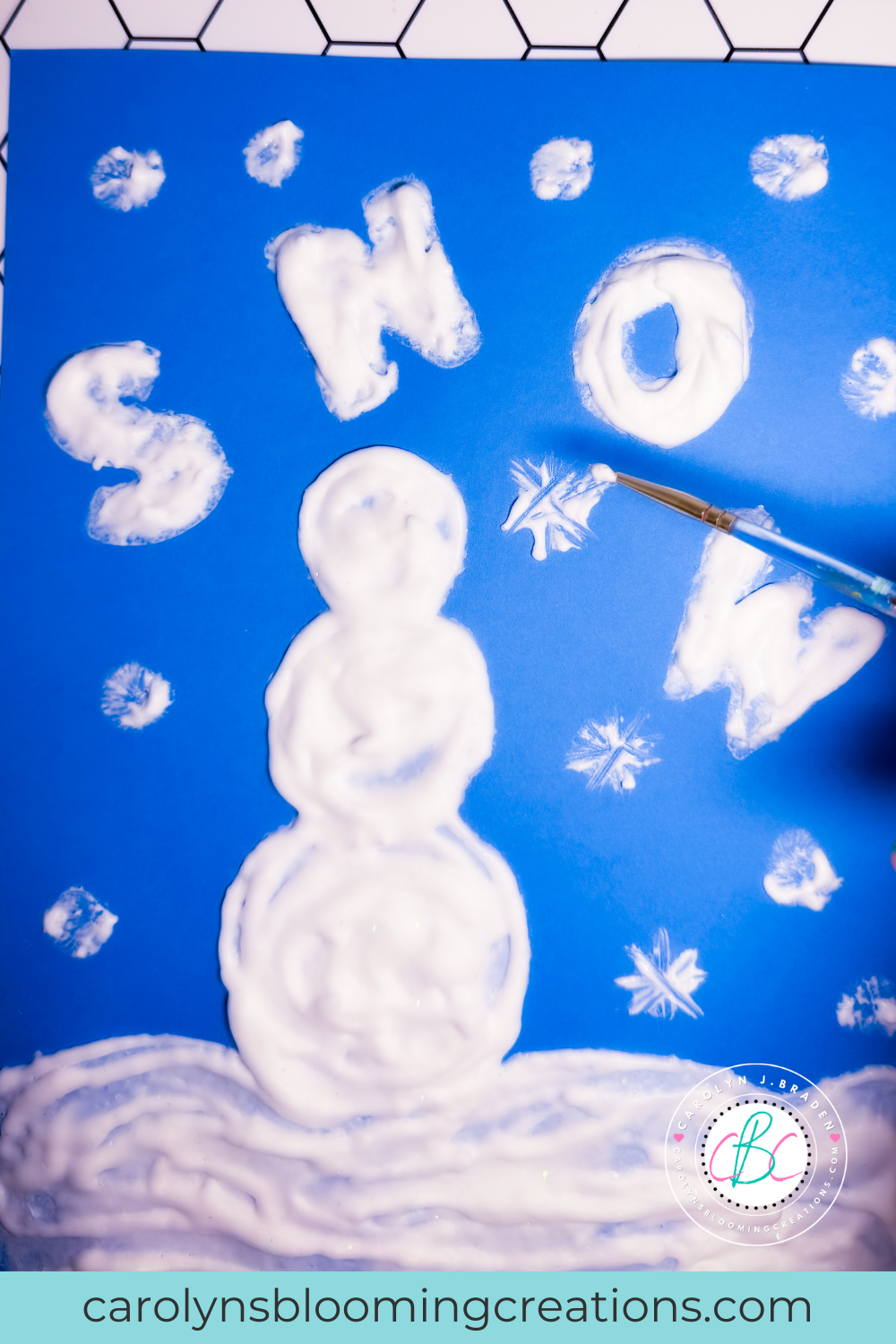 How to Make 2 Ingredient Shaving Cream Puffy Snow Paint — DIY Home ...