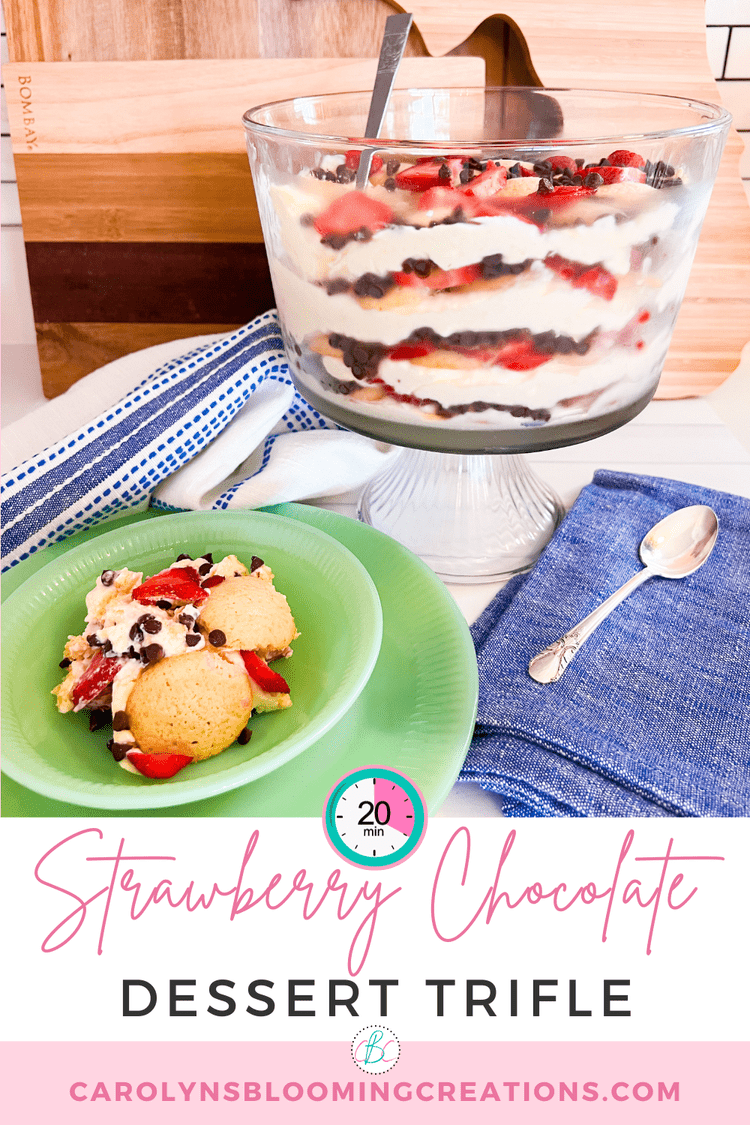 Quick Strawberry Chocolate Dessert Trifle Recipe — DIY Home ...