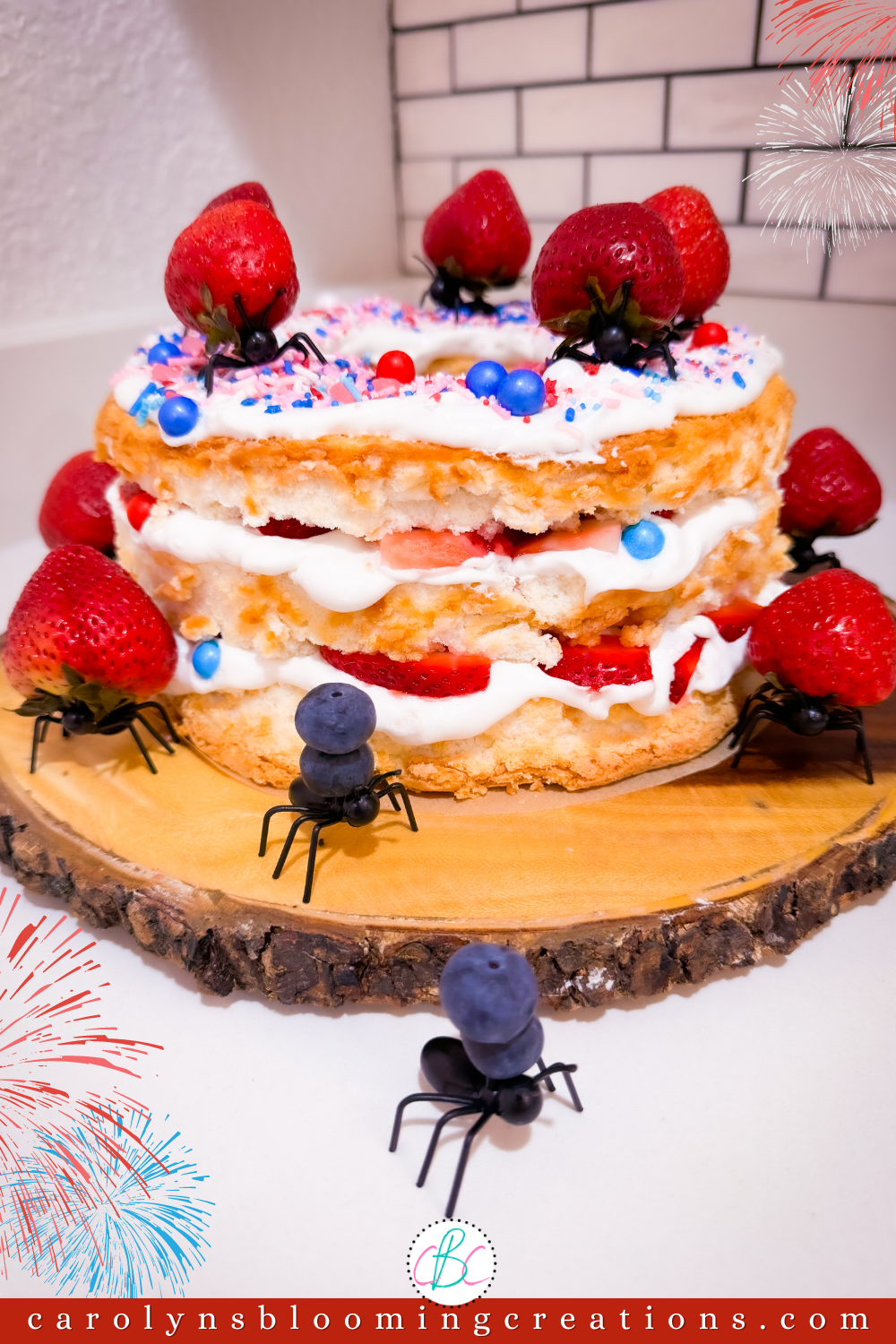Red, White, and Blue Angel Food Cake Tutorial — DIY Home Improvements ...