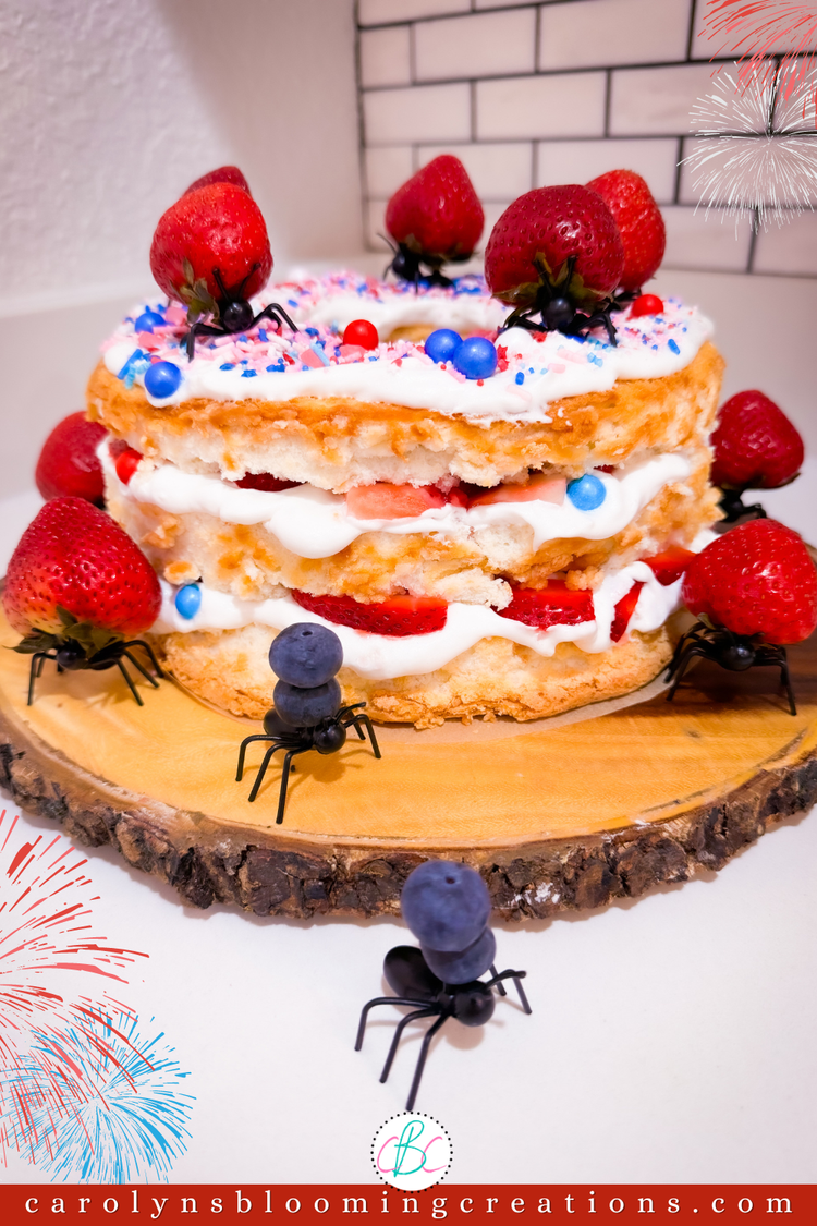 Red, White, and Blue Angel Food Cake Tutorial — DIY Home Improvements ...