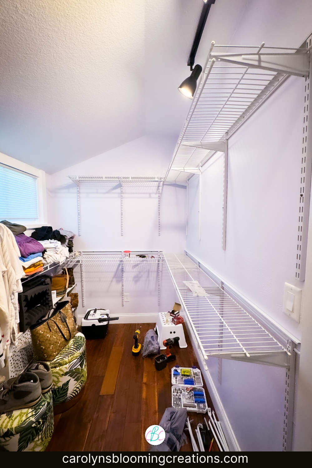 How to Fix a Wire Closet Shelf That Fell After a Closet Tornado Hit ...