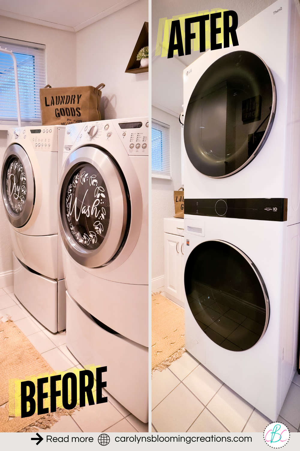 From Dead Washer to This: Small Laundry Room Organization — DIY Home ...