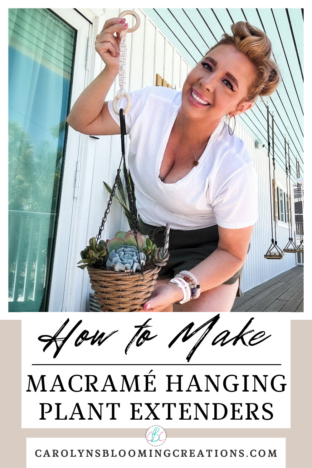 How to Make Macramé Hanging Plant Extenders — DIY Home Improvements ...