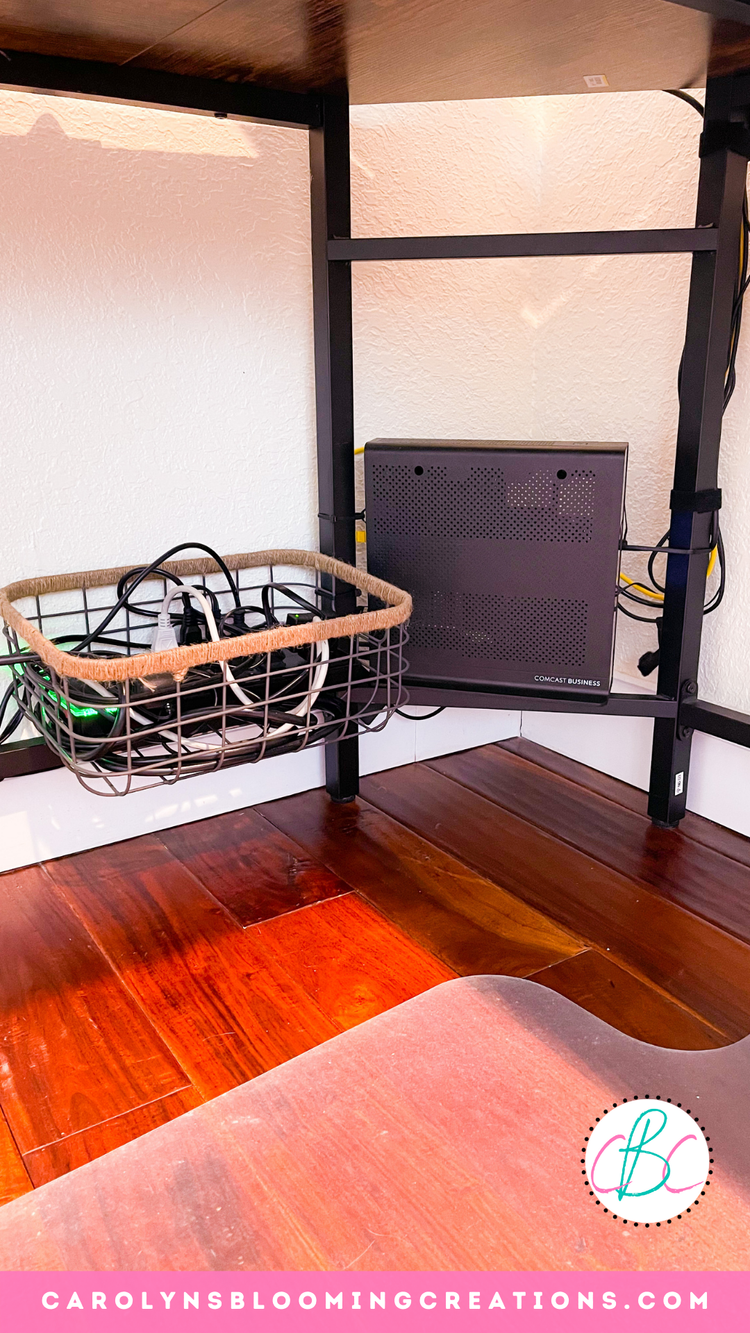 How to Hide and Organize Computer Cords — DIY Home Improvements Carolyn ...