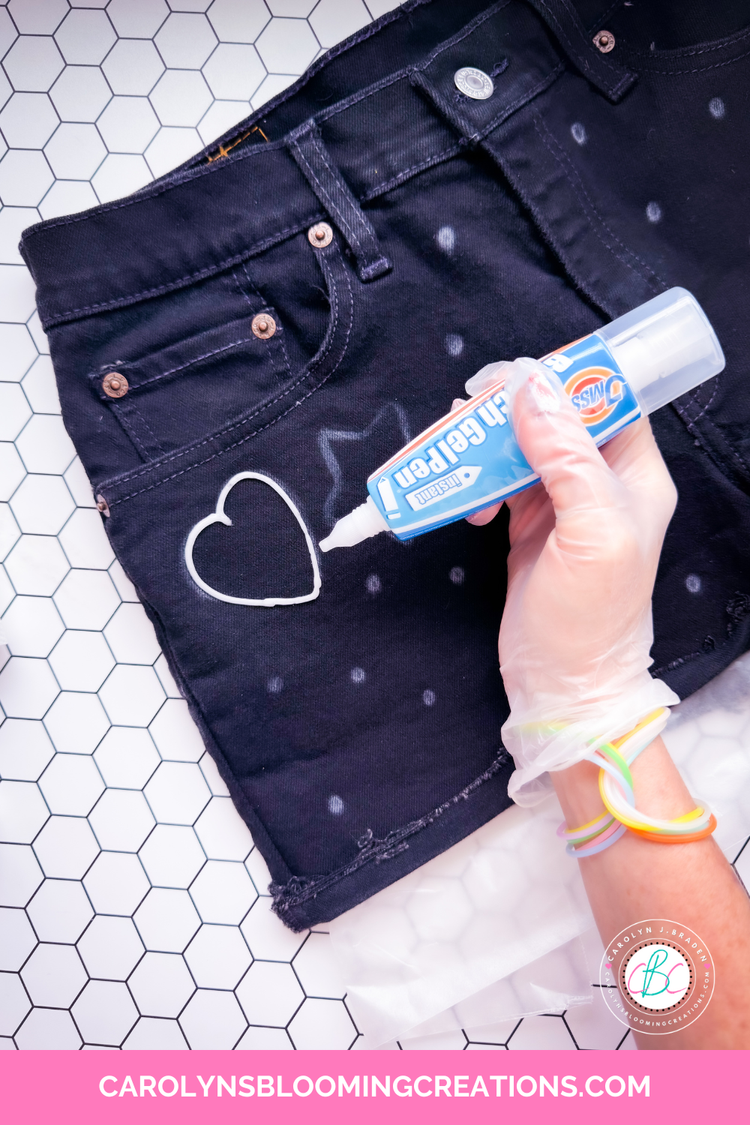 How to Create Bleach Pen Designs on Black Denim — DIY Home Improvements ...