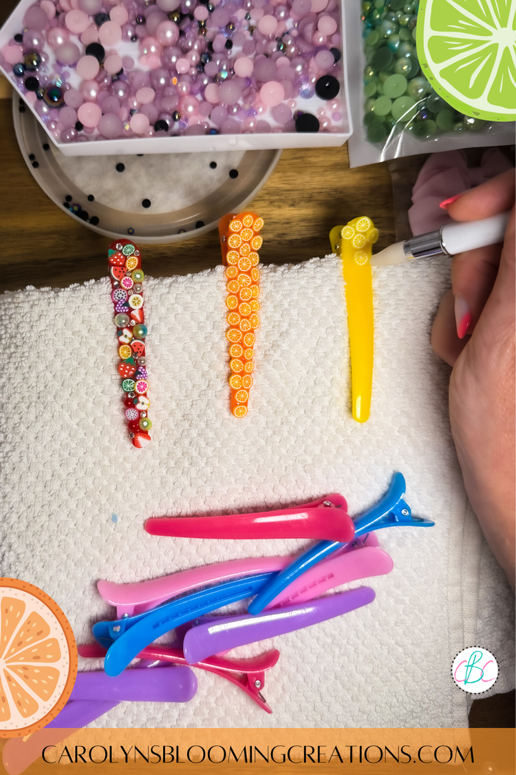 How to Make Fruit Salad Hair Clips — DIY Home Improvements Carolyn's ...