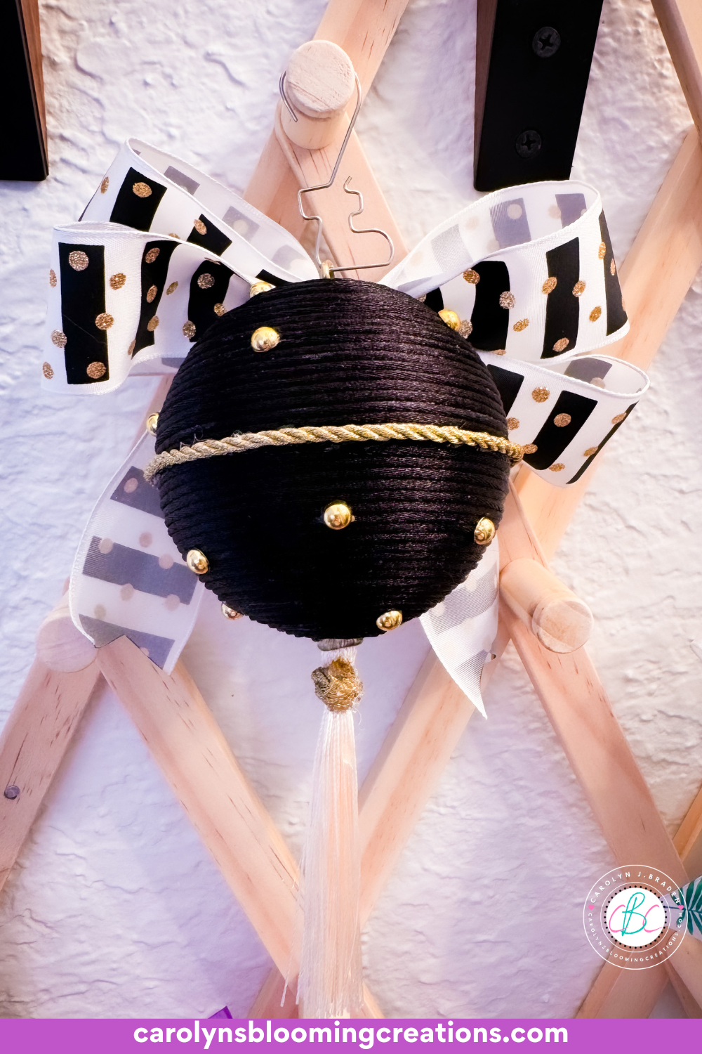 How to Make Satin Cord Ornaments — DIY Home Improvements Carolyn's ...