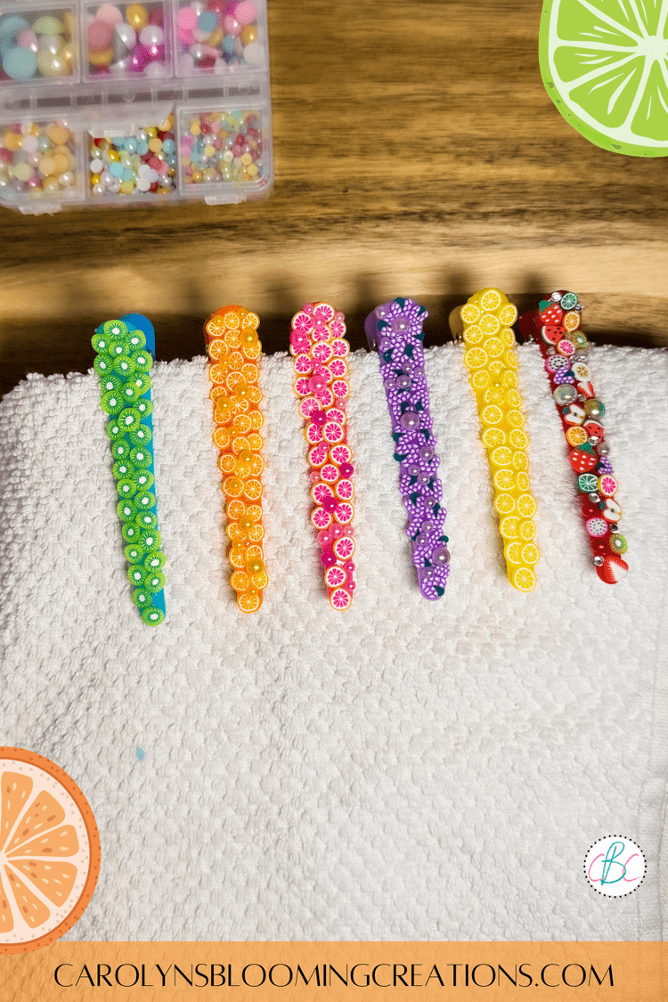 How to Make Fruit Salad Hair Clips — DIY Home Improvements Carolyn's ...