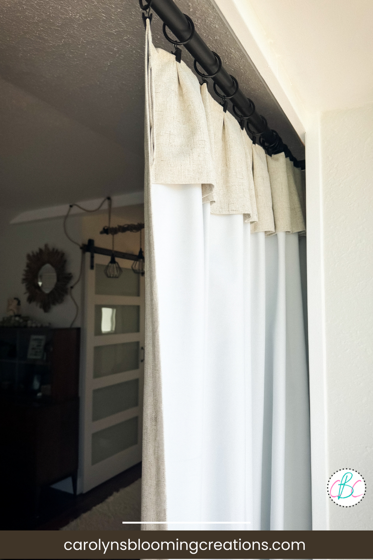 How to Hem Curtains Without Sewing + Pinch Pleat Hack — DIY Home ...