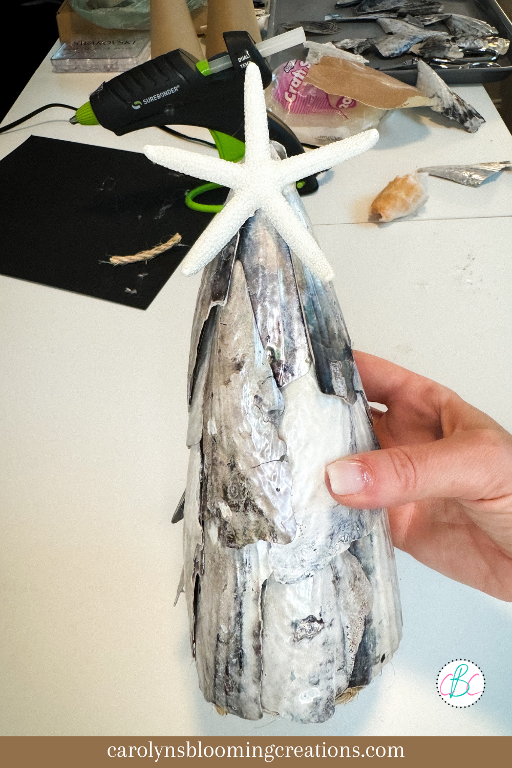 How To Make a Seashell Christmas Tree — DIY Home Improvements Carolyn's ...