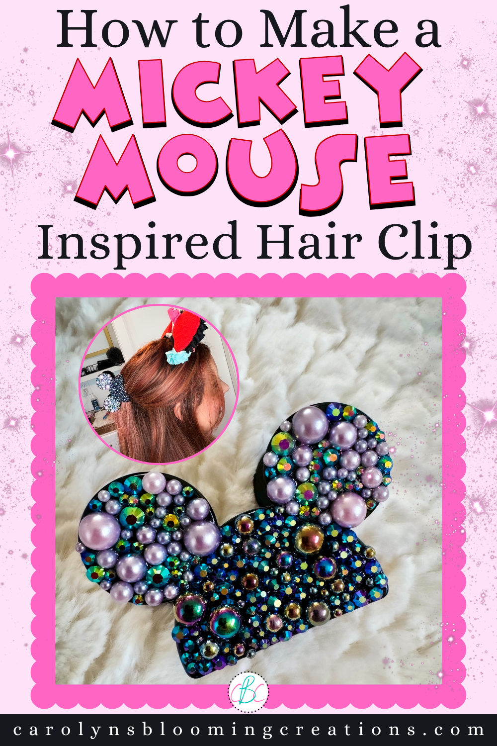 How to Make a Mickey Mouse Inspired Hair Clip — DIY Home Improvements ...