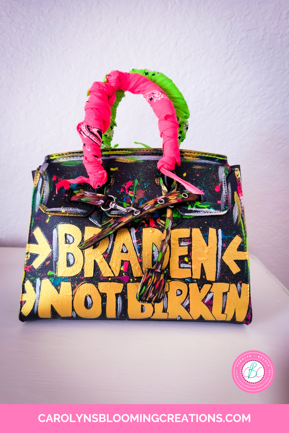 How to Make a Hand Painted Birkin Dupe — DIY Home Improvements Carolyn ...