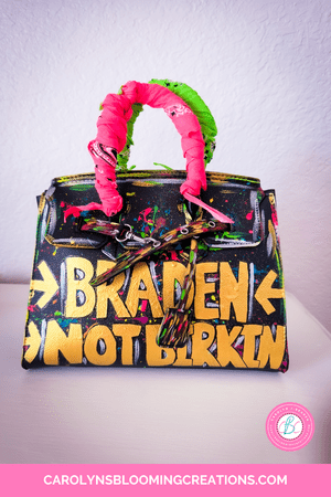 How to Make a Hand Painted Birkin Dupe — DIY Home Improvements Carolyn ...